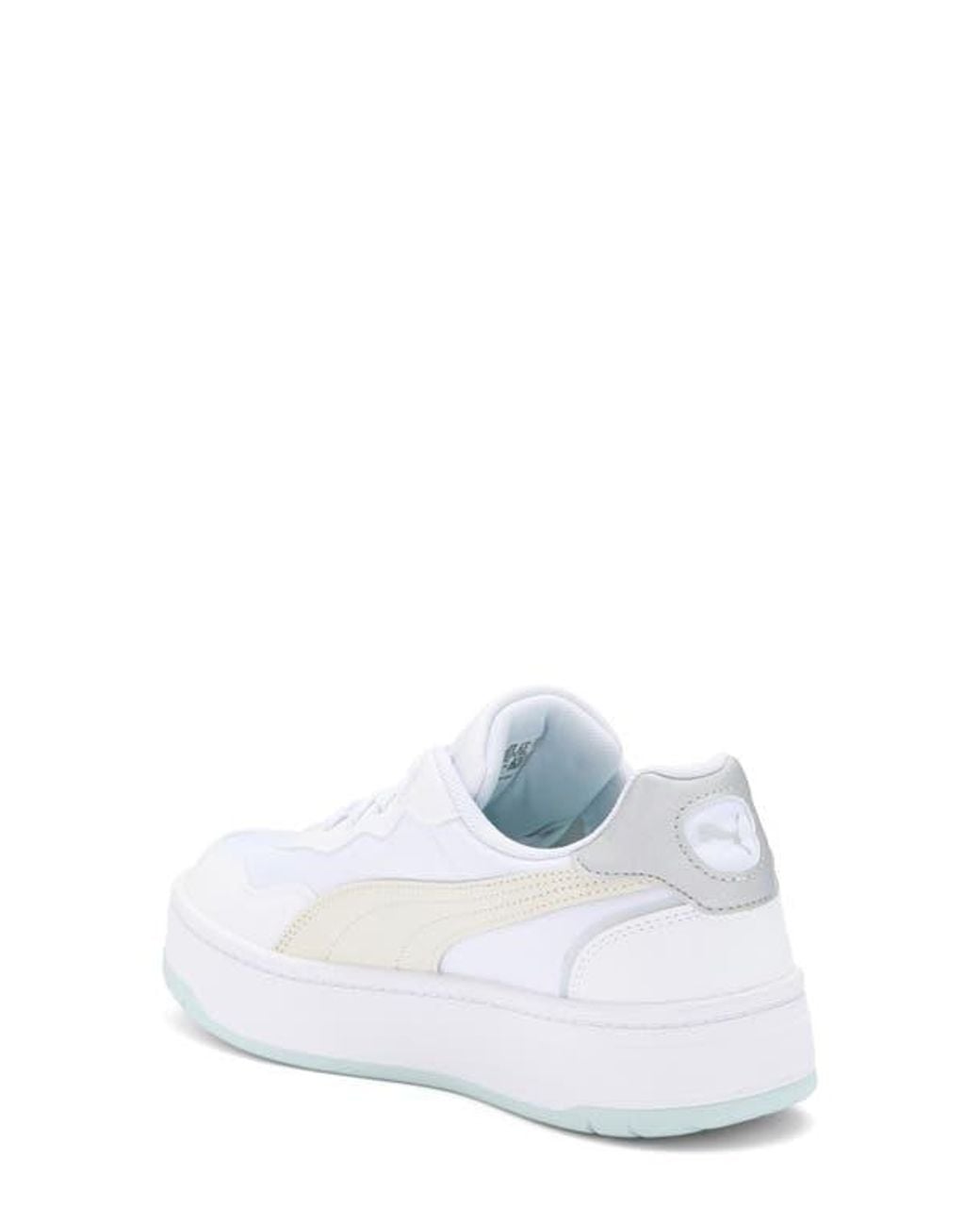 PUMA Court Lally Skye Platform Sneaker in White | Lyst