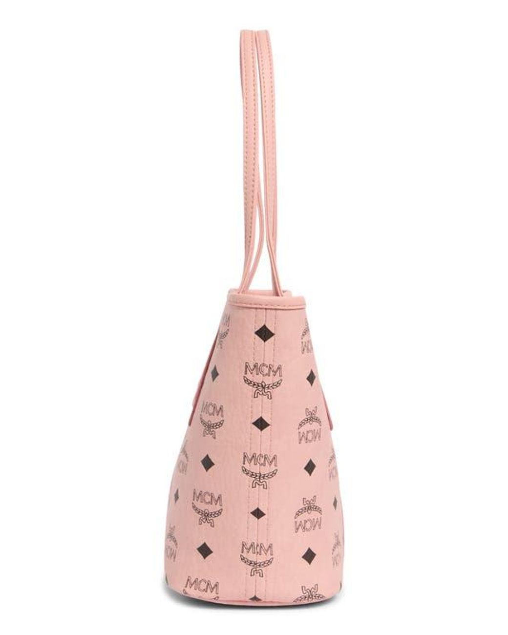 MCM Small Liz Leather Shopper in Pink | Lyst