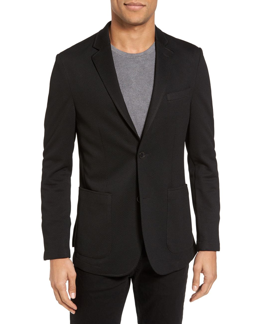 Vince Camuto Two Button Notch Lapel Stretch Knit Slim Fit Sport Coat in ...