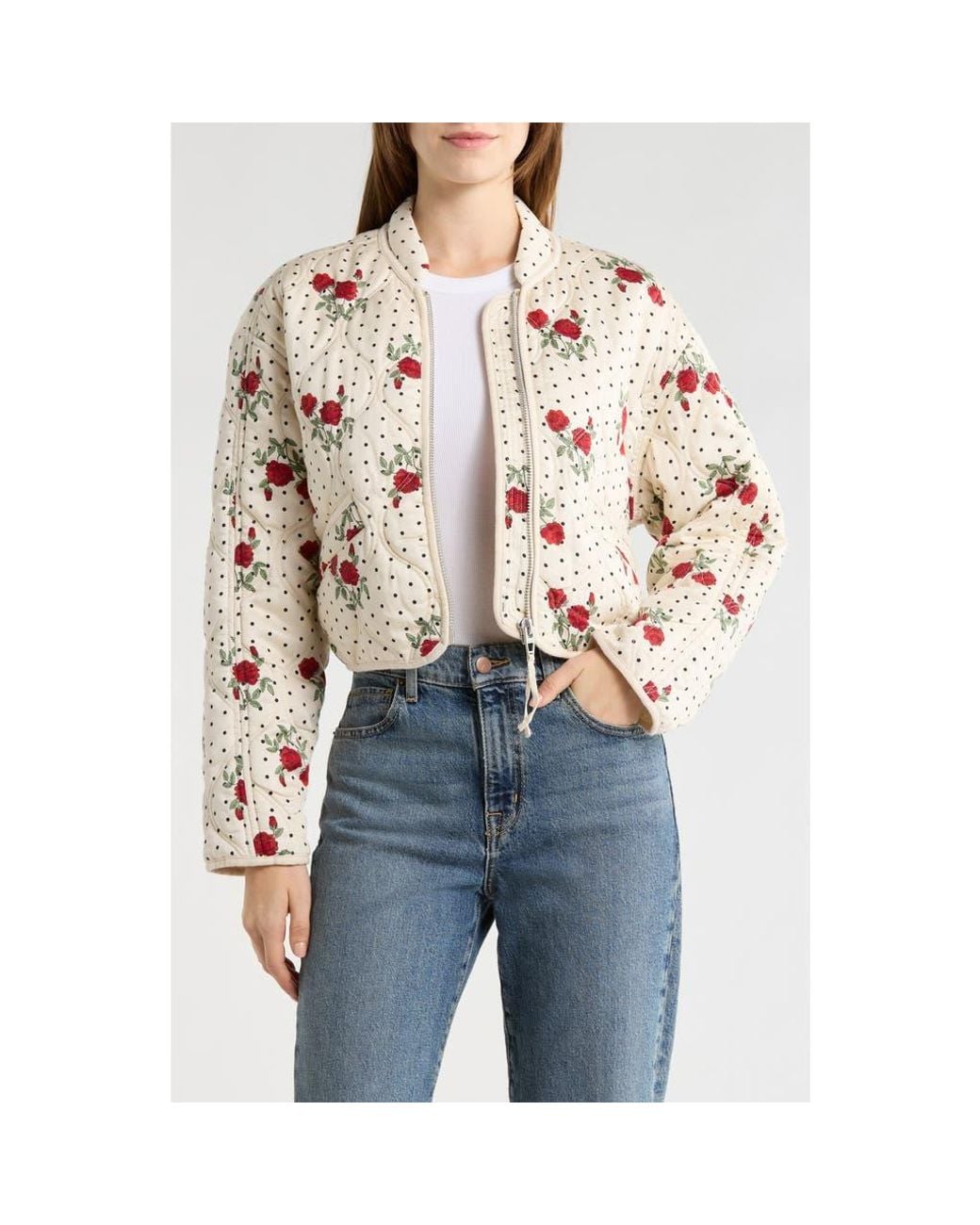 Blank NYC Onion Quilted Jacket in Pink | Lyst