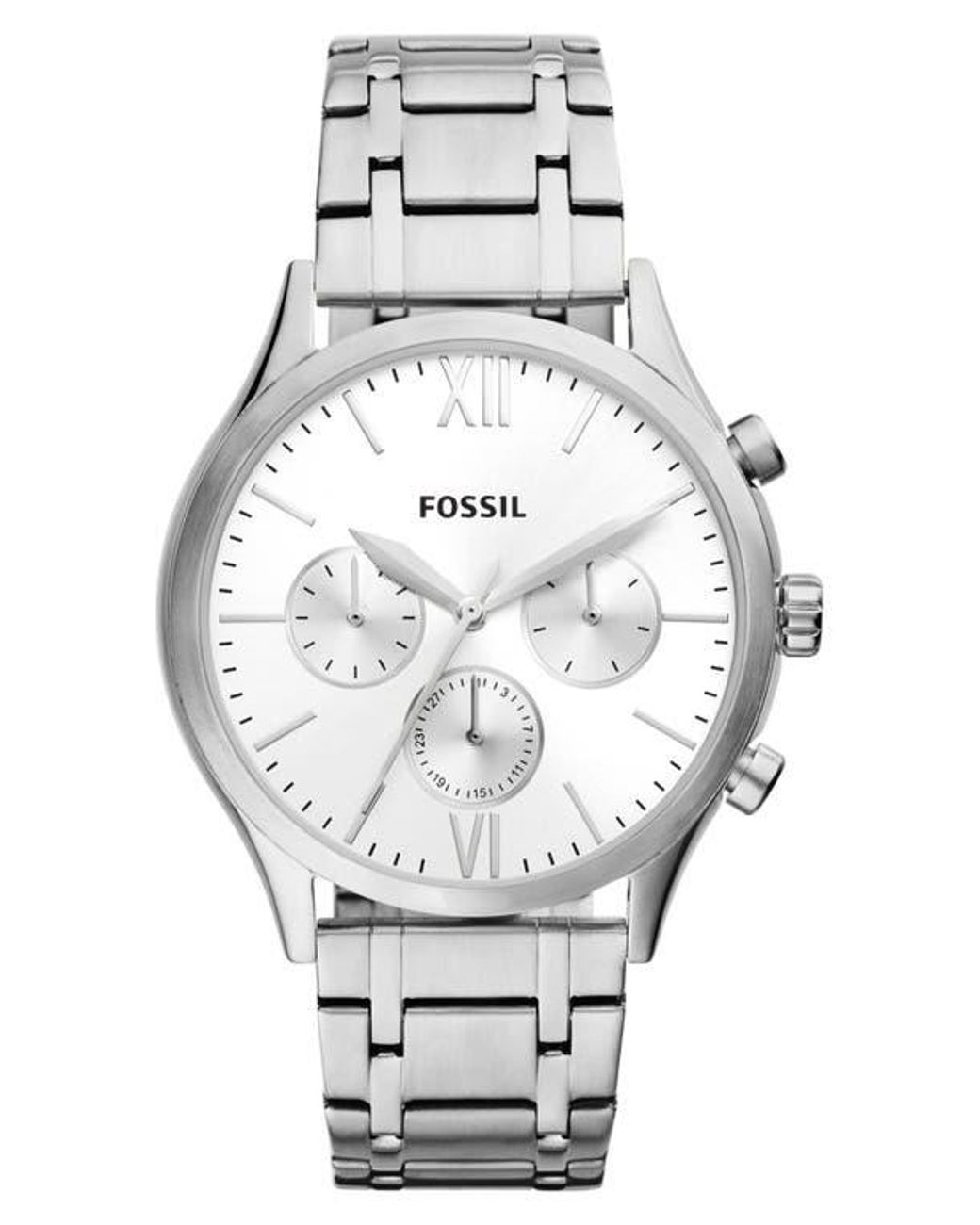 Fossil Multifunction Bracelet Quartz Watch in Gray for Men | Lyst