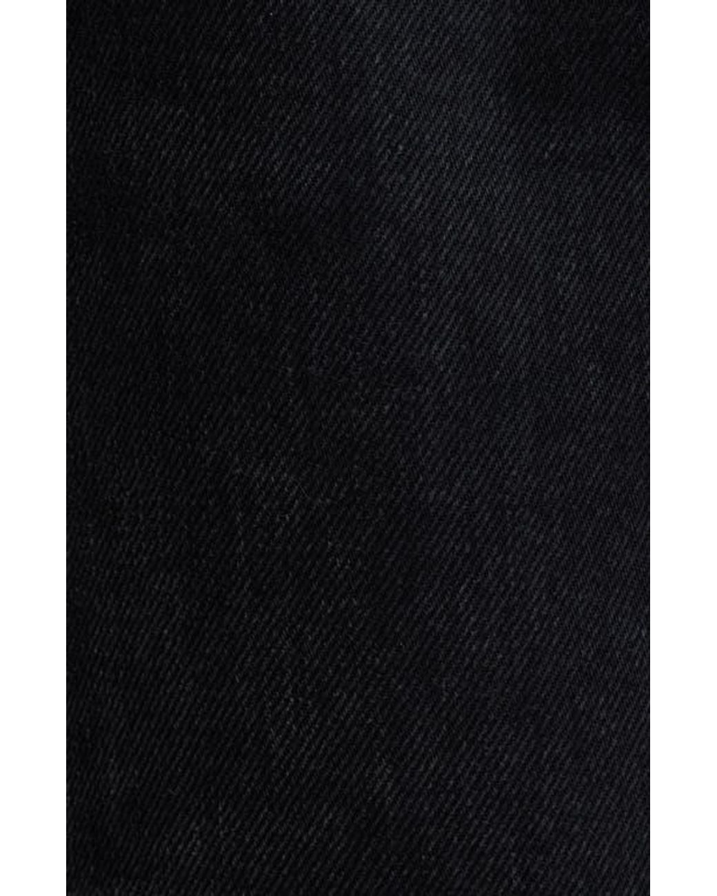 Agolde '90S Pinch Waist Ripped High Waist Straight Leg Jeans in Black ...