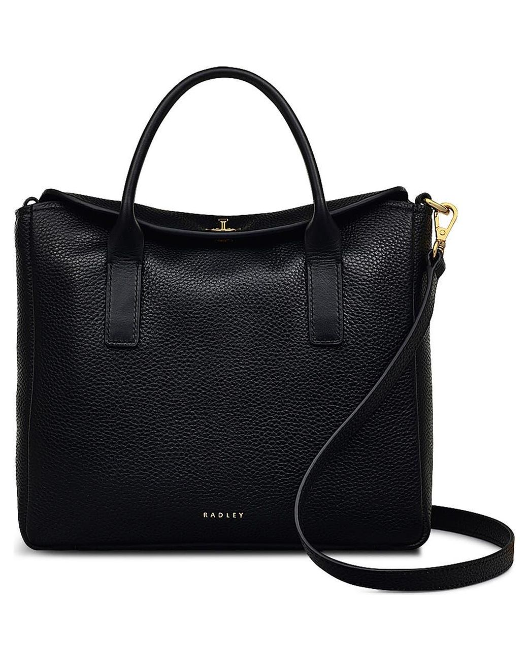 Radley Carpenter Yard Flapover Satchel Bag in Black | Lyst