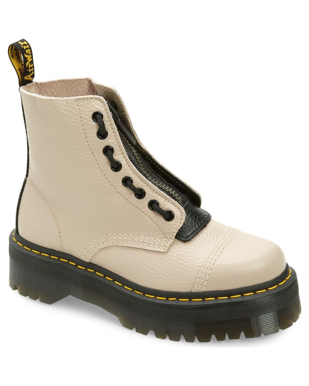 Dr. Martens Sinclair Platform Bootie in Natural | Lyst