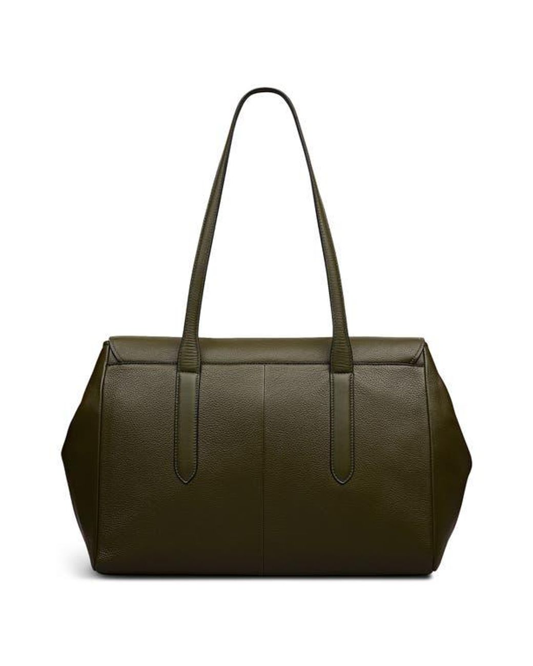 Radley Mayfair Lane Large Flapover Satchel Bag in Green | Lyst