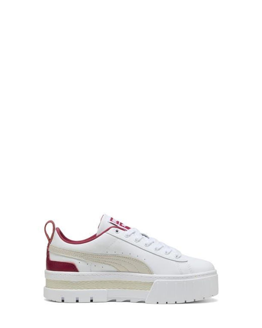 PUMA Mayze Classic Platform Sneaker in White | Lyst