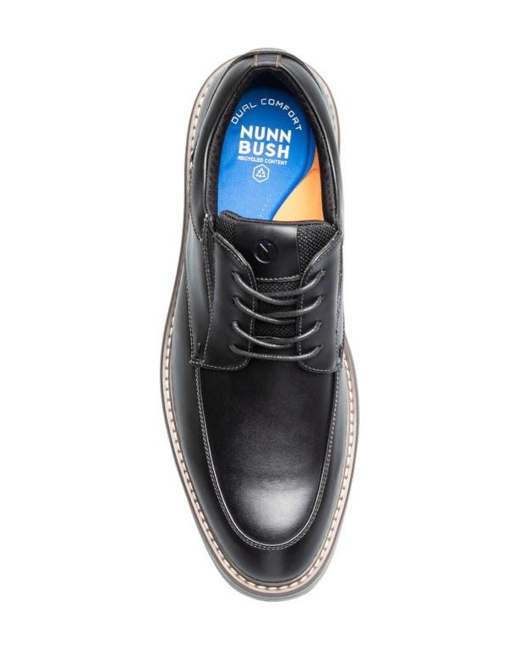 Nunn Bush Gates Moc Toe Derby in Black for Men | Lyst