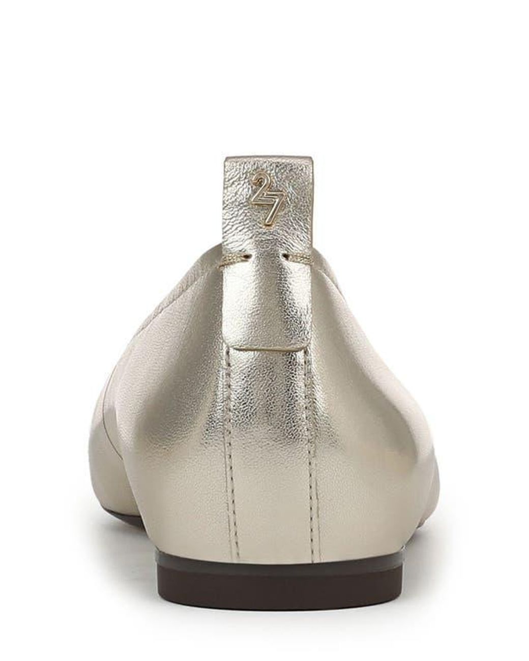 27 EDIT Naturalizer Carla Leather Ballet Flat in White | Lyst