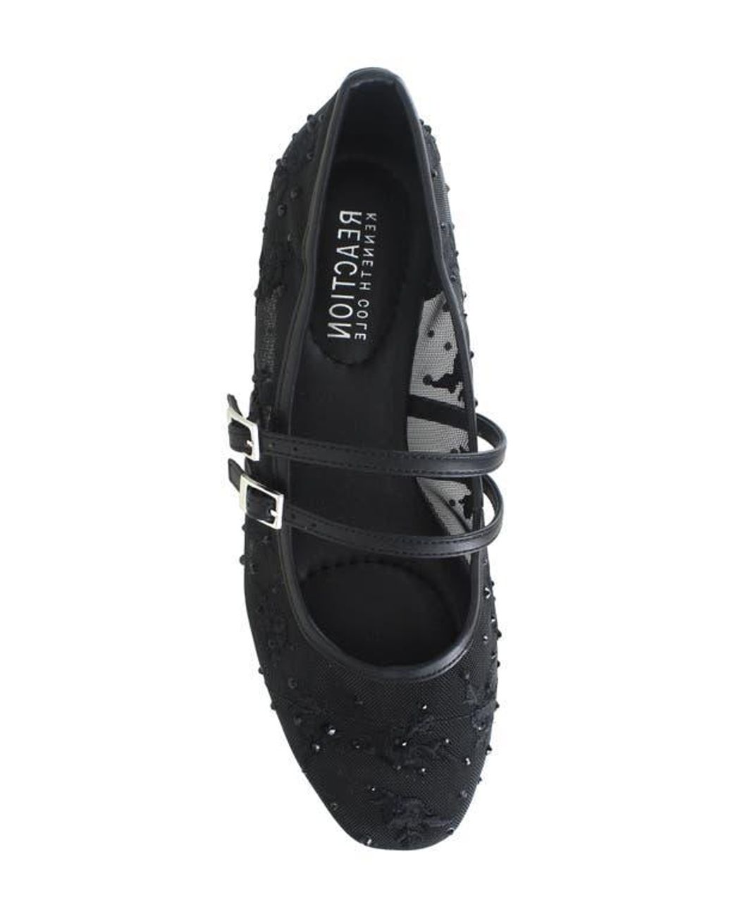 Kenneth Cole Malibu Nites Mary Jane Flat in Black | Lyst