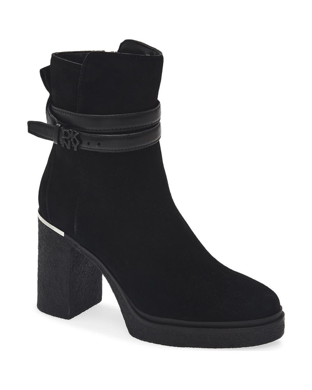 DKNY Tenley Platform Bootie in Black | Lyst