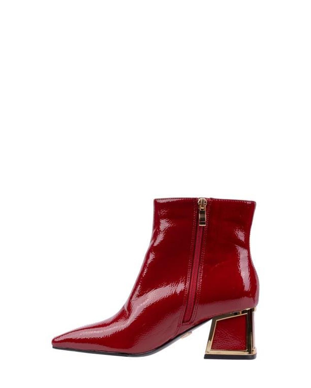 Ninety Union Brooke Block Heel Boot in Red | Lyst