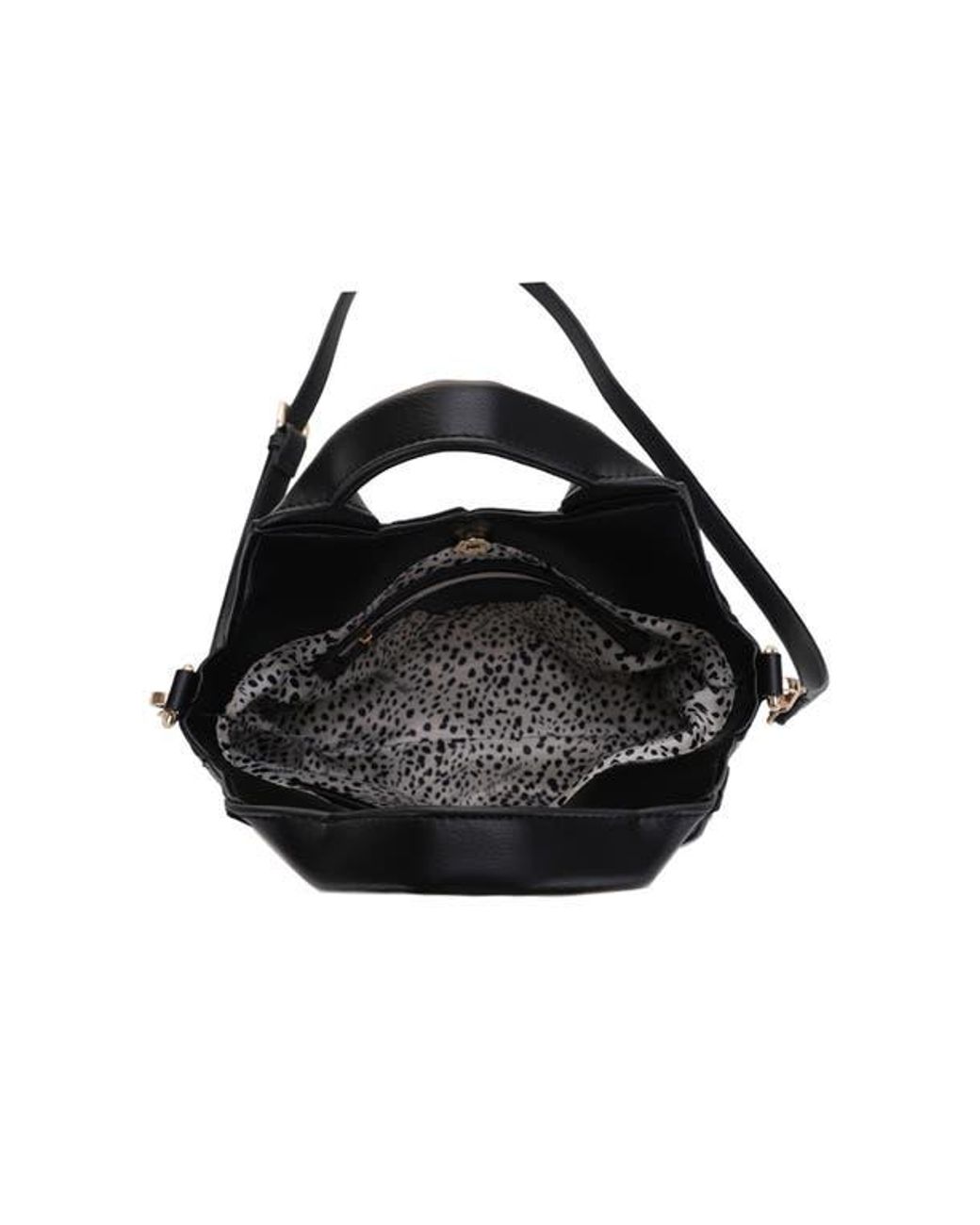 MALI + LILI Lucy Woven Vegan Leather Tote in Black | Lyst