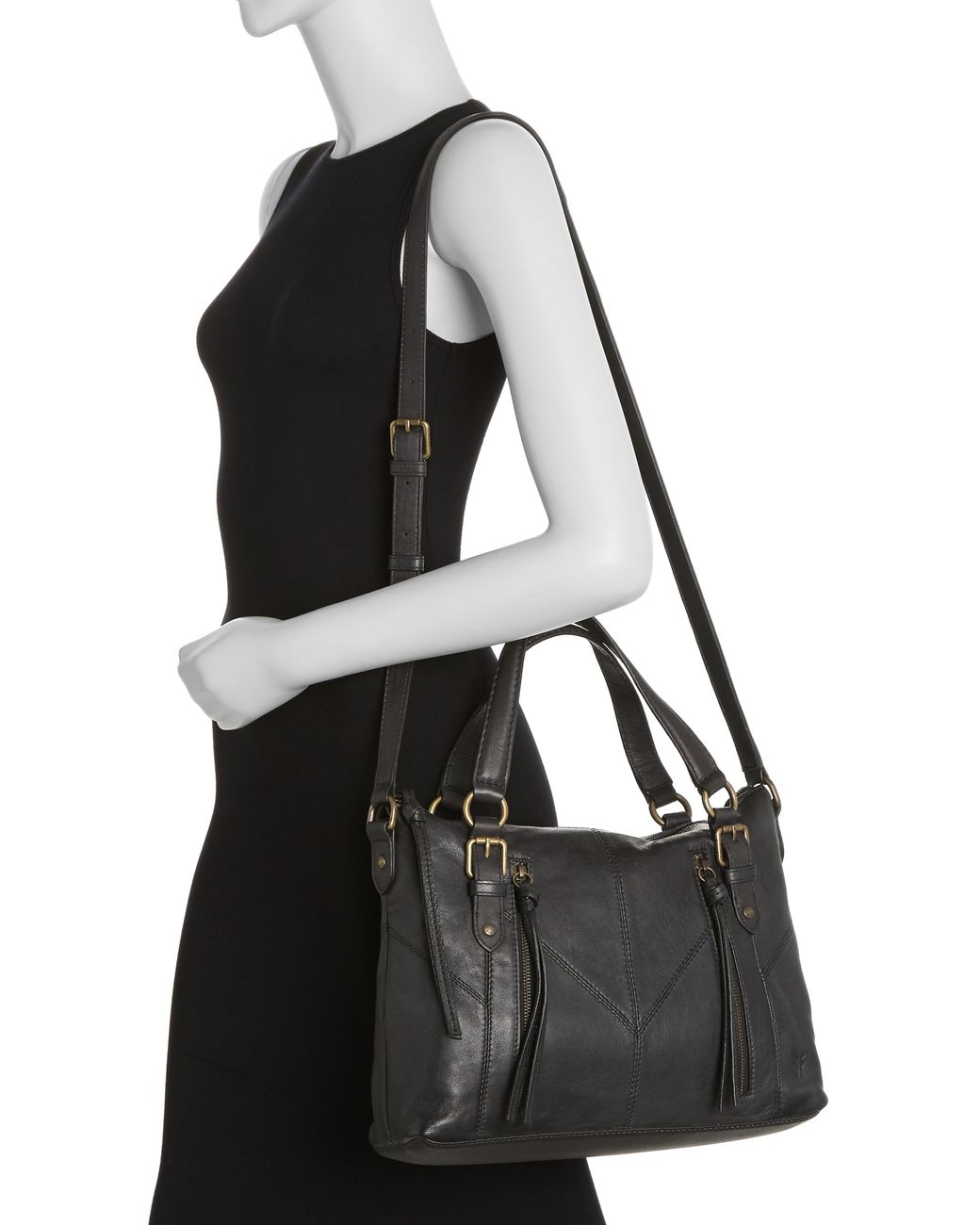 Frye Ari Satchel Bag in Black | Lyst