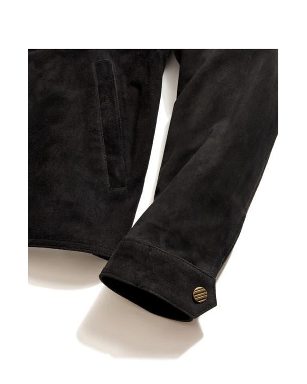 Billy Reid Barracuda Suede Jacket in Black for Men | Lyst