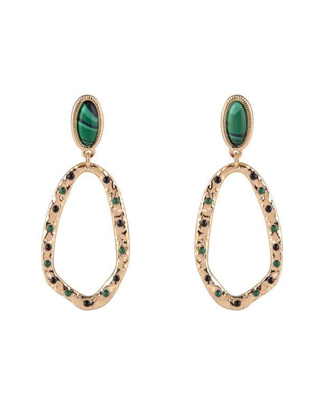 Rachel Roy Open Ring Drop Earrings in Metallic | Lyst