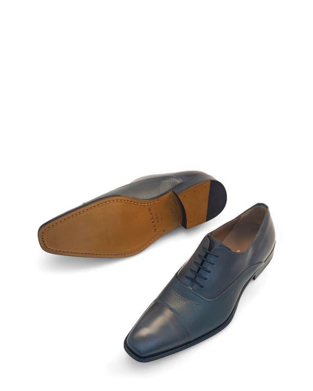 Mezlan Cap Toe Oxford in Black for Men | Lyst