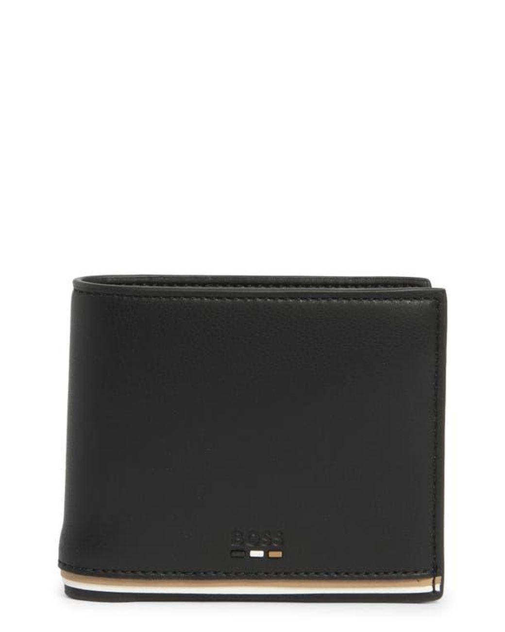 BOSS Ray Slim Bifold Wallet in Black for Men | Lyst
