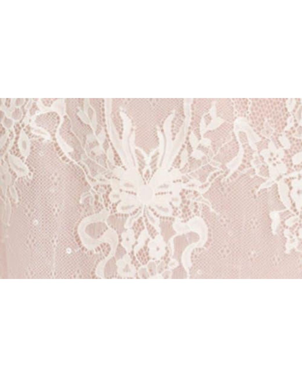 Rya Collection Giselle Lace & Chiffon Gown in Pink | Lyst