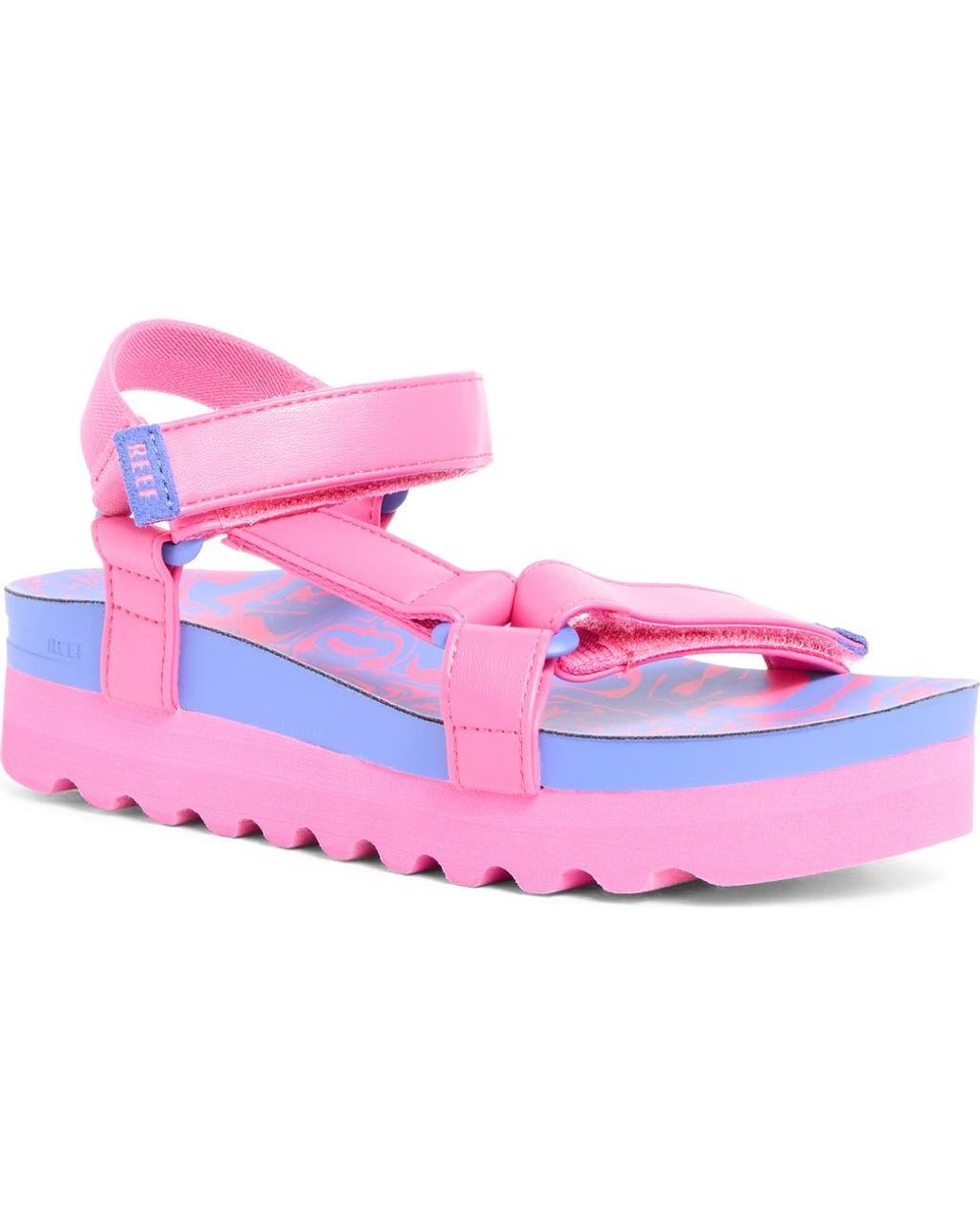 Reef Sanctuary Rem Hi Platform Sandal in Pink | Lyst