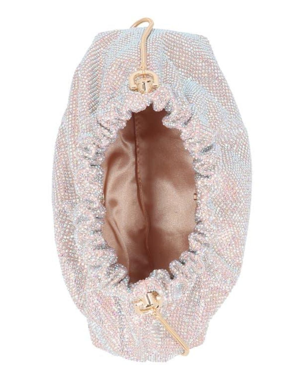 Jessica Mcclintock Leann Crystal Embellished Clutch in Pink | Lyst