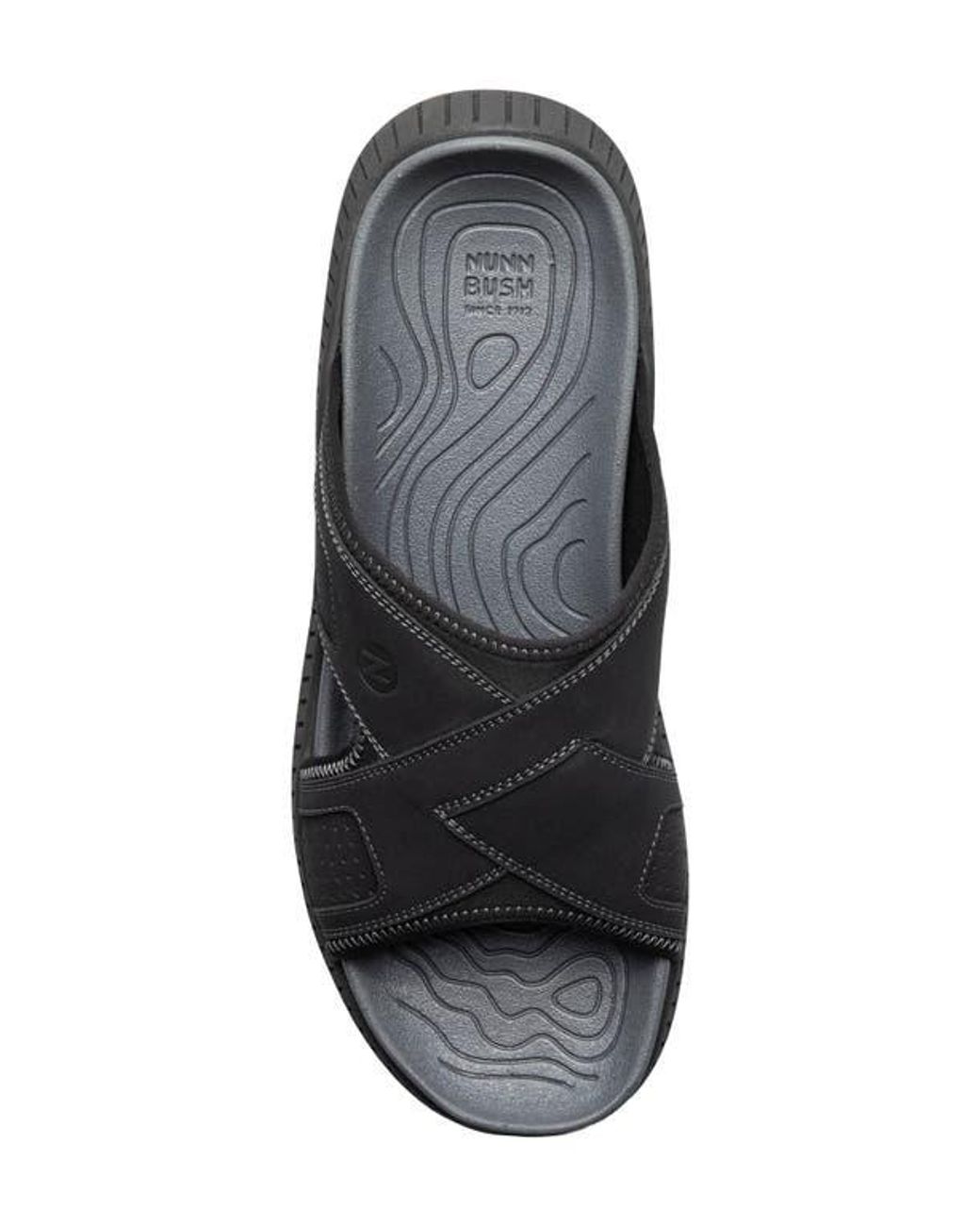 Nunn Bush Laguna Slide Sandal in Black for Men | Lyst