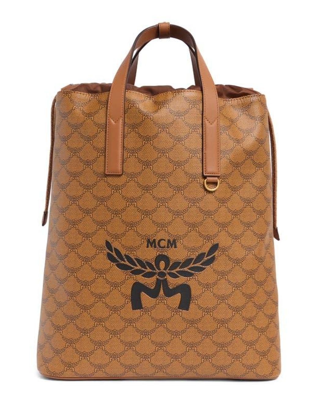 MCM Himmel Lauretos Medium Backpack in Brown | Lyst