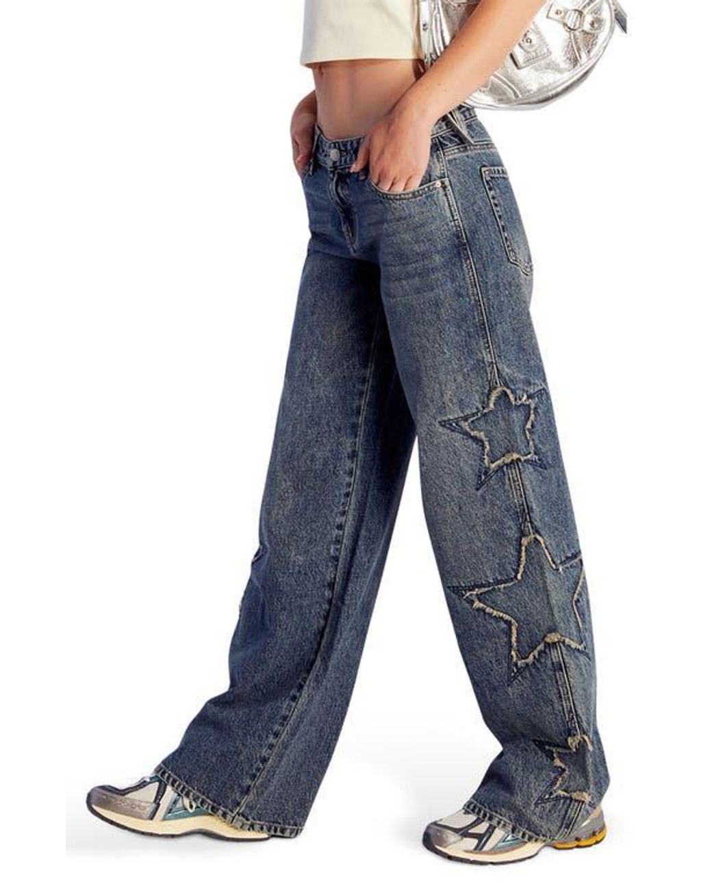 PacSun Casey Low Rise Baggy Jeans in Blue | Lyst