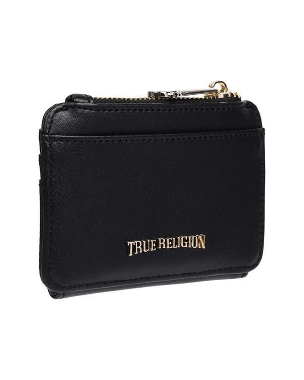TRUE RELIGION Logo Bifold Wallet in Black | Lyst
