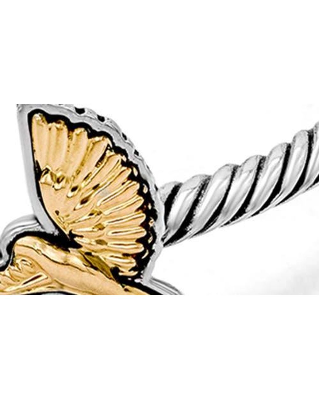 Samuel B. Sterling & 18K Bird Motif Hinge Bangle in Metallic | Lyst