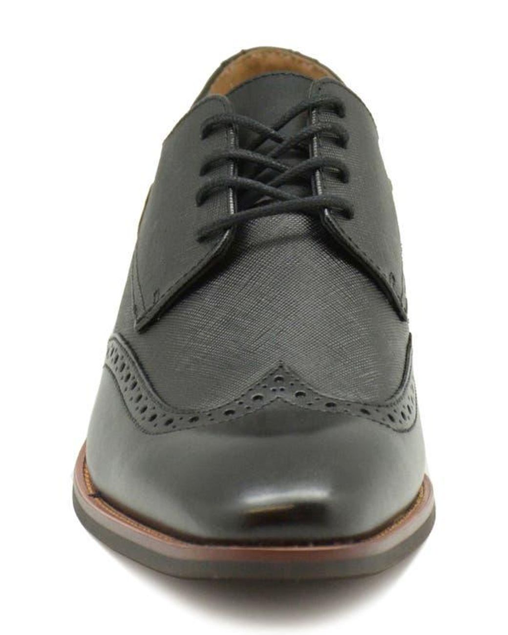 La Milano Beatle Wingtip Derby in Black for Men | Lyst