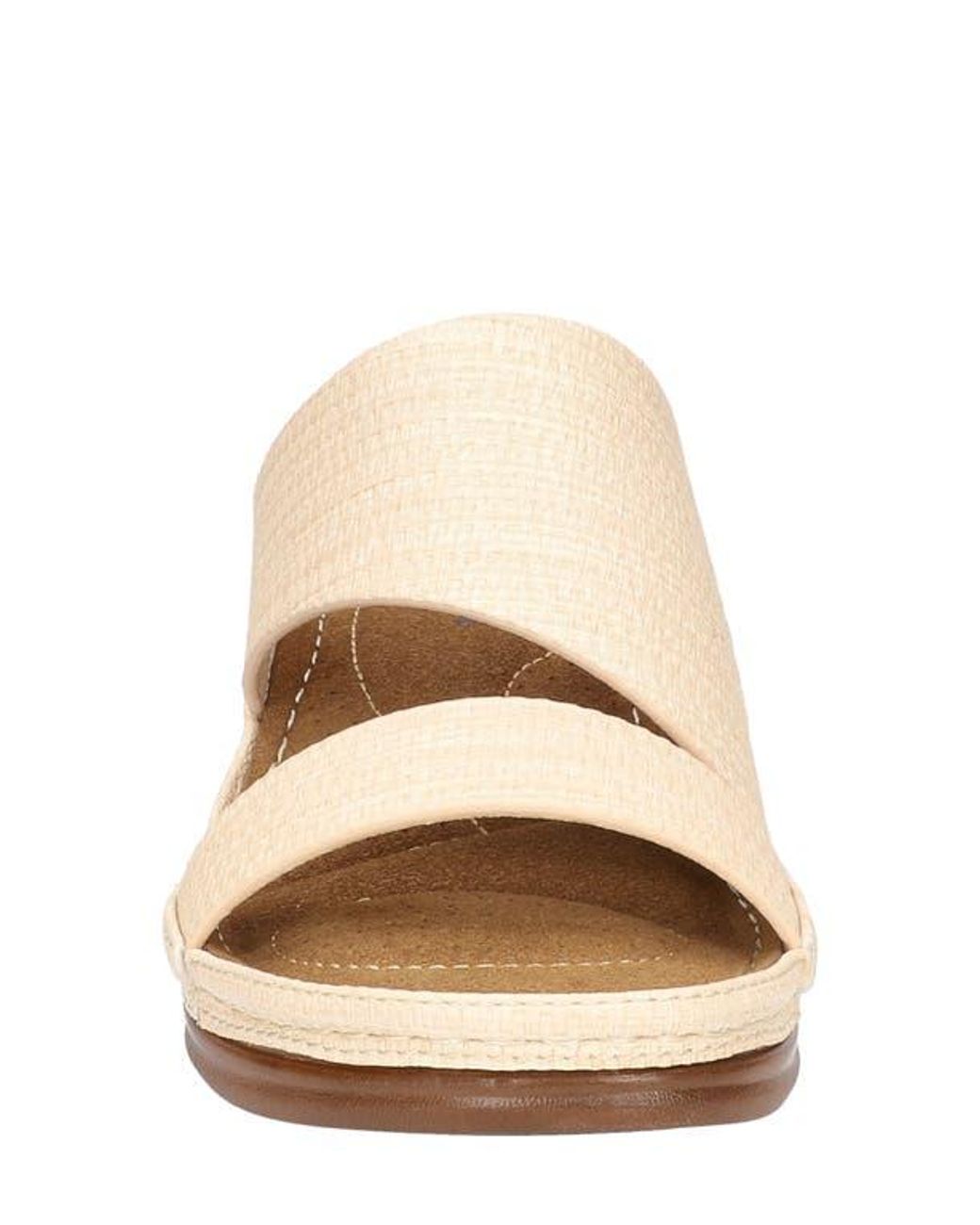 Easy Street Larrain Wedge Slide Sandal in Metallic | Lyst