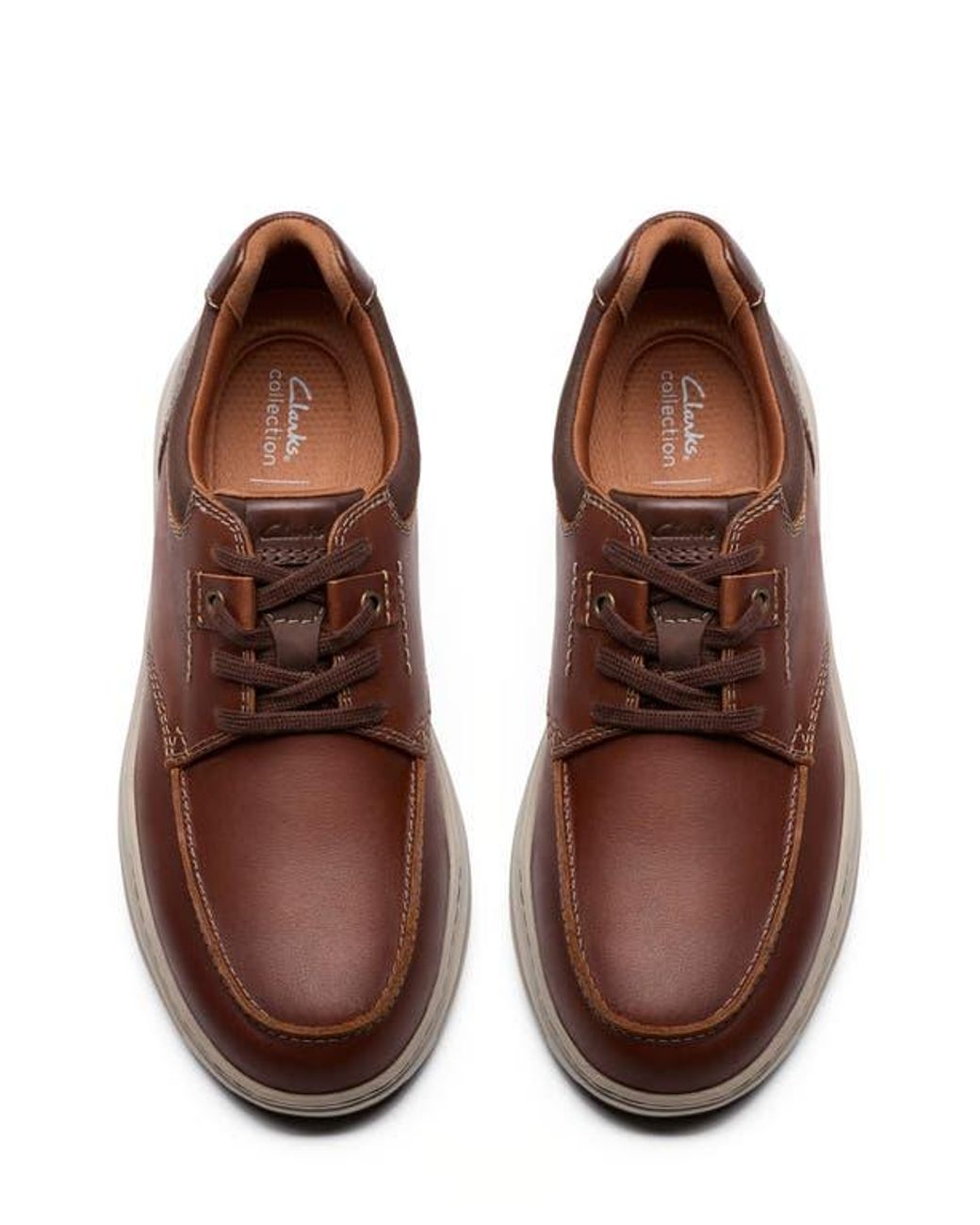Clarks Craftwell Moc Derby in Brown for Men | Lyst