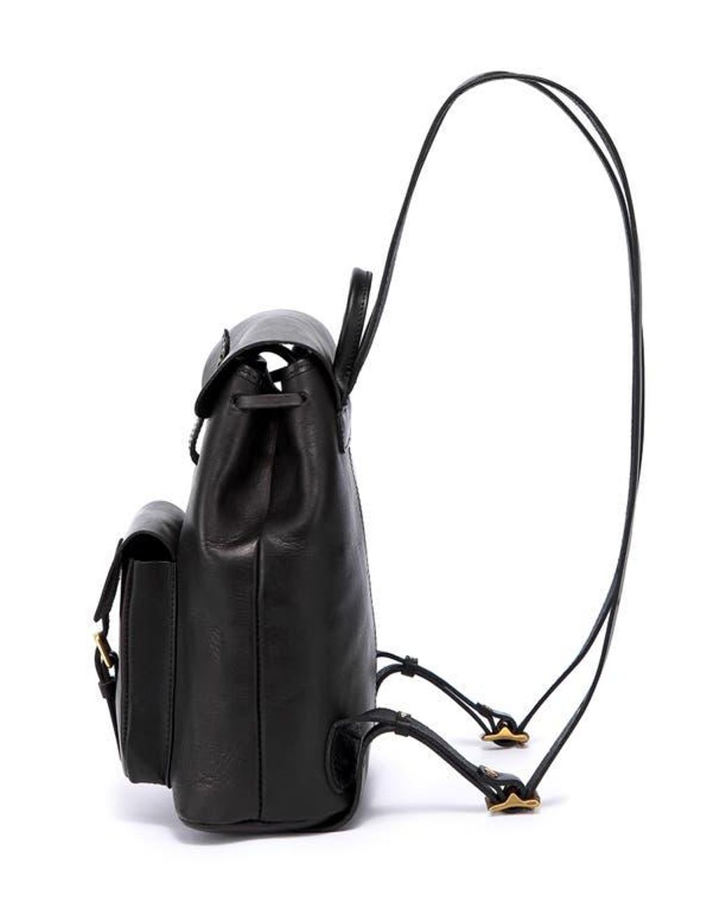 Old Trend Isla Small Leather Backpack in Black | Lyst