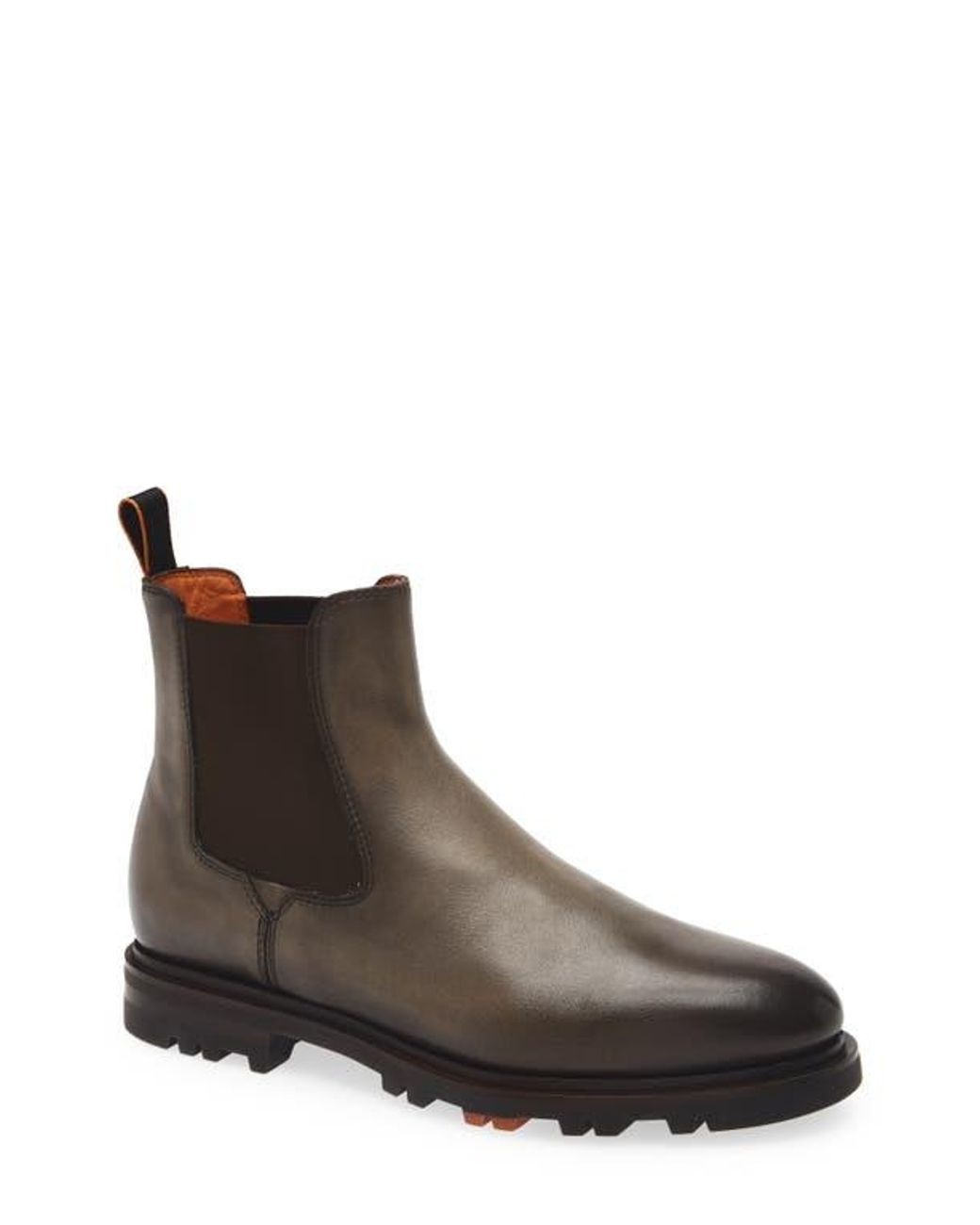 Santoni Emory Chelsea Boot in Brown for Men | Lyst