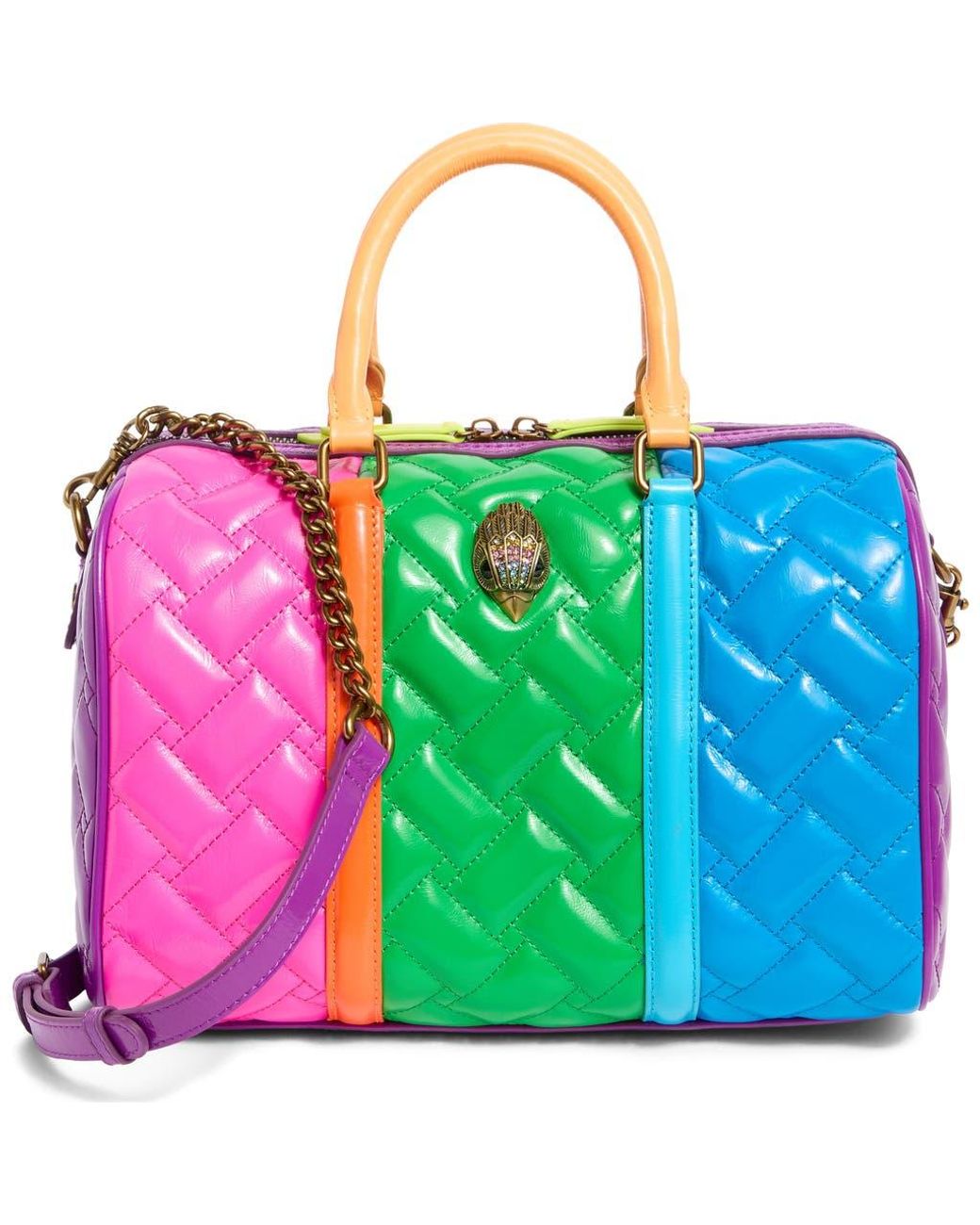 Kurt Geiger Kensington Boston Quilted Crossbody Bag | Lyst