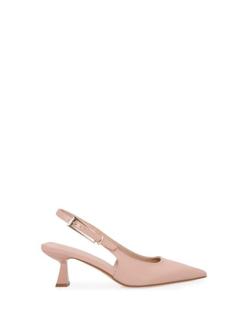 BERNESS Cassandra Slingback Kitten Heel Pump in Pink | Lyst
