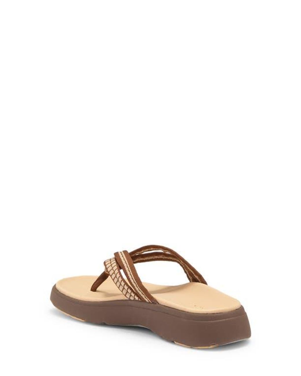 Mykos Nami Platform Flip Flop in Brown | Lyst