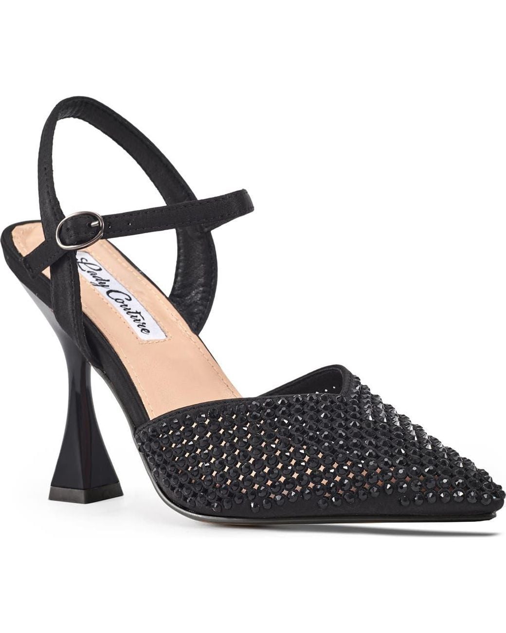 Lady Couture Tango Crystal Embellished Pump in Black | Lyst