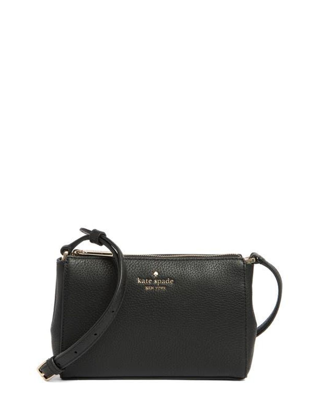 Kate Spade Leila Mini Crossbody Bag in Black | Lyst