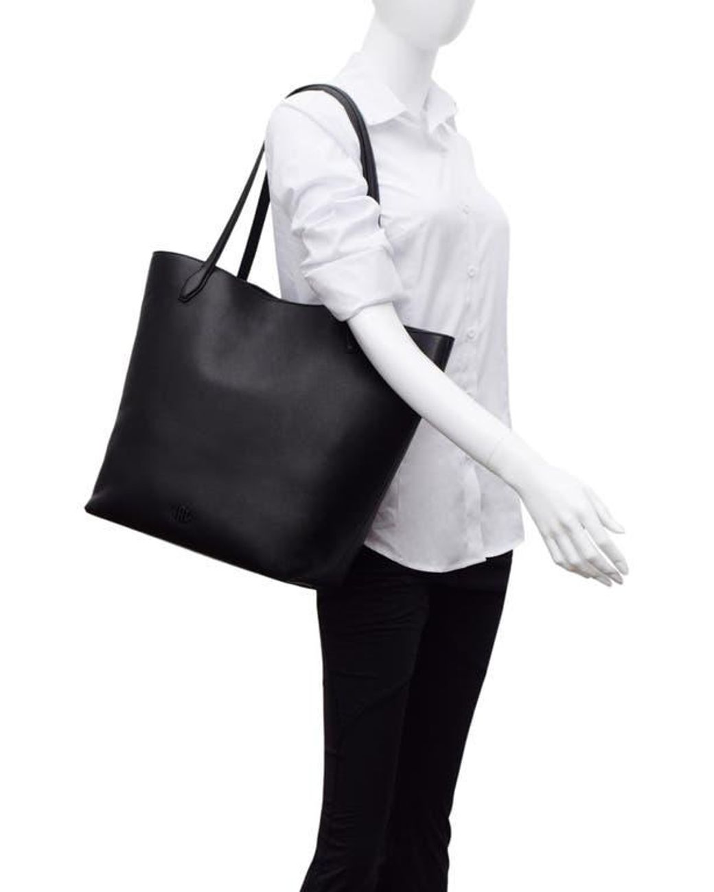 New Amsterdam Leatherworks Asher Large Tote Bag in Black | Lyst