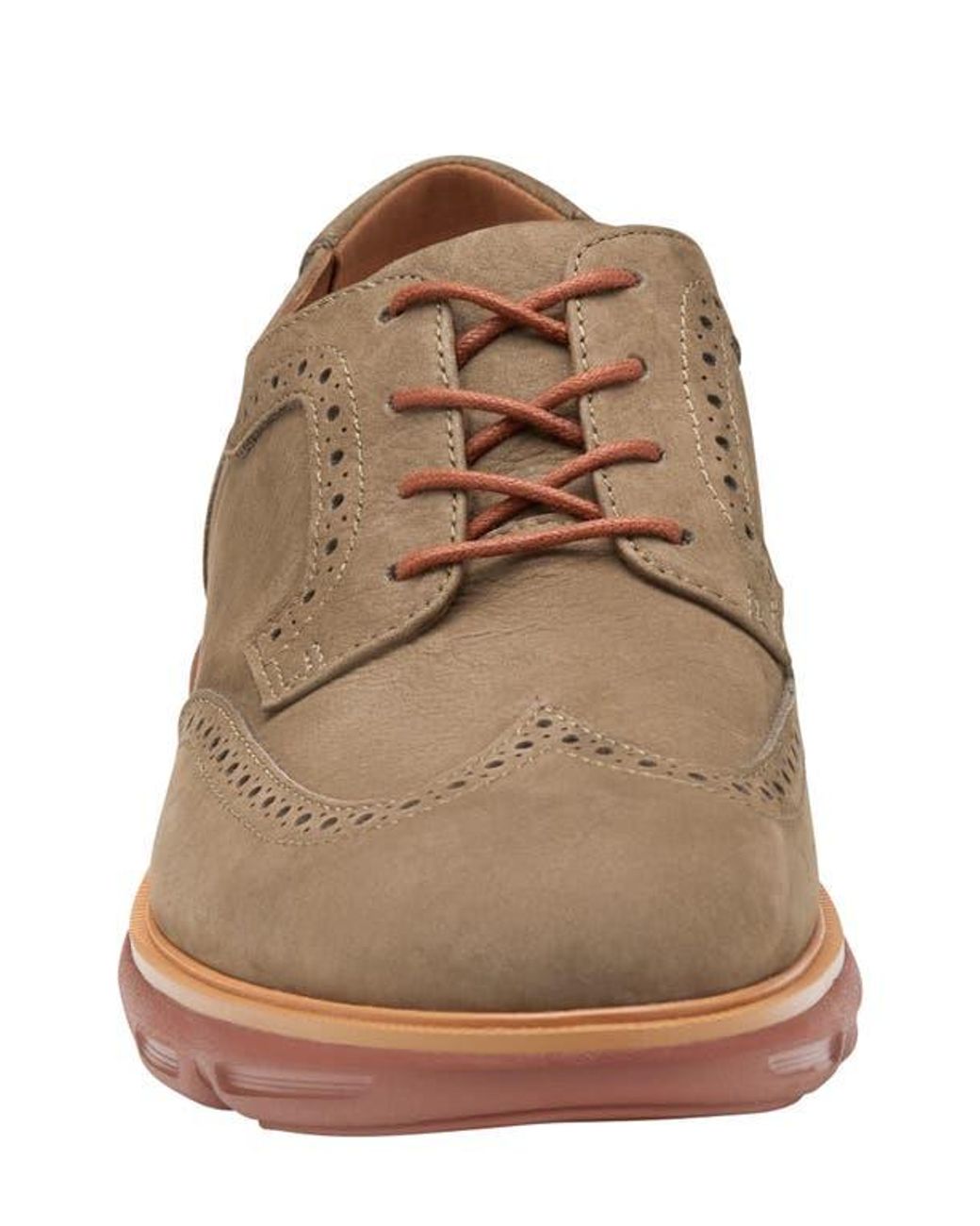 Johnston & Murphy Larkin Wingtip Derby in Brown for Men | Lyst
