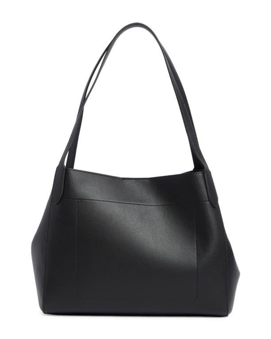 Sam Edelman Hellen Pebbled Leather Tote Bag in Black | Lyst