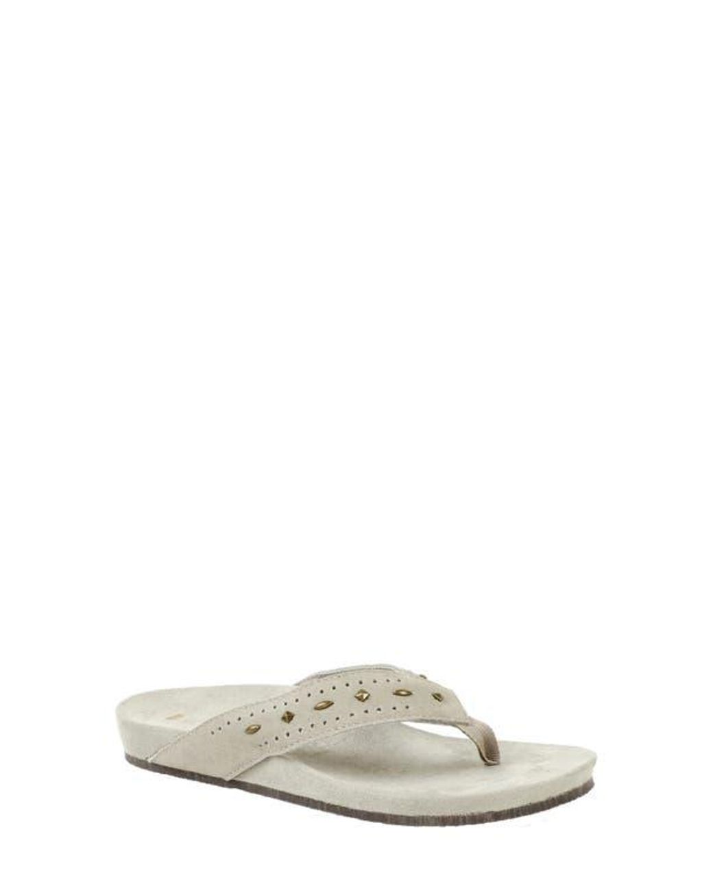 Revitalign Kena Stud Orthotic Flip Flop in White | Lyst