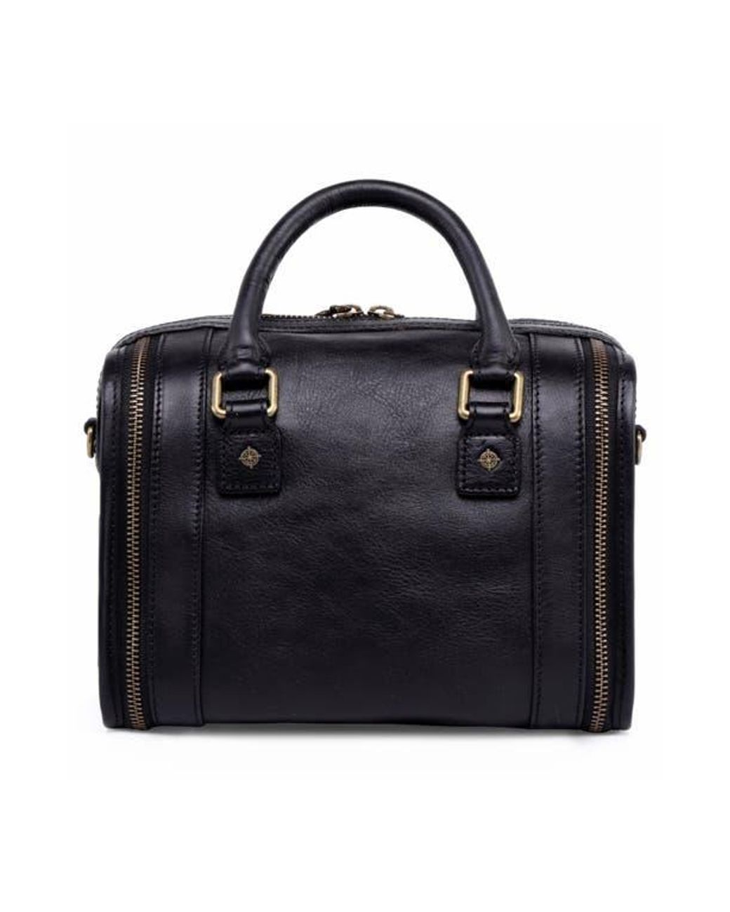Old Trend Mini Trunk Leather Crossbody Bag in Black | Lyst