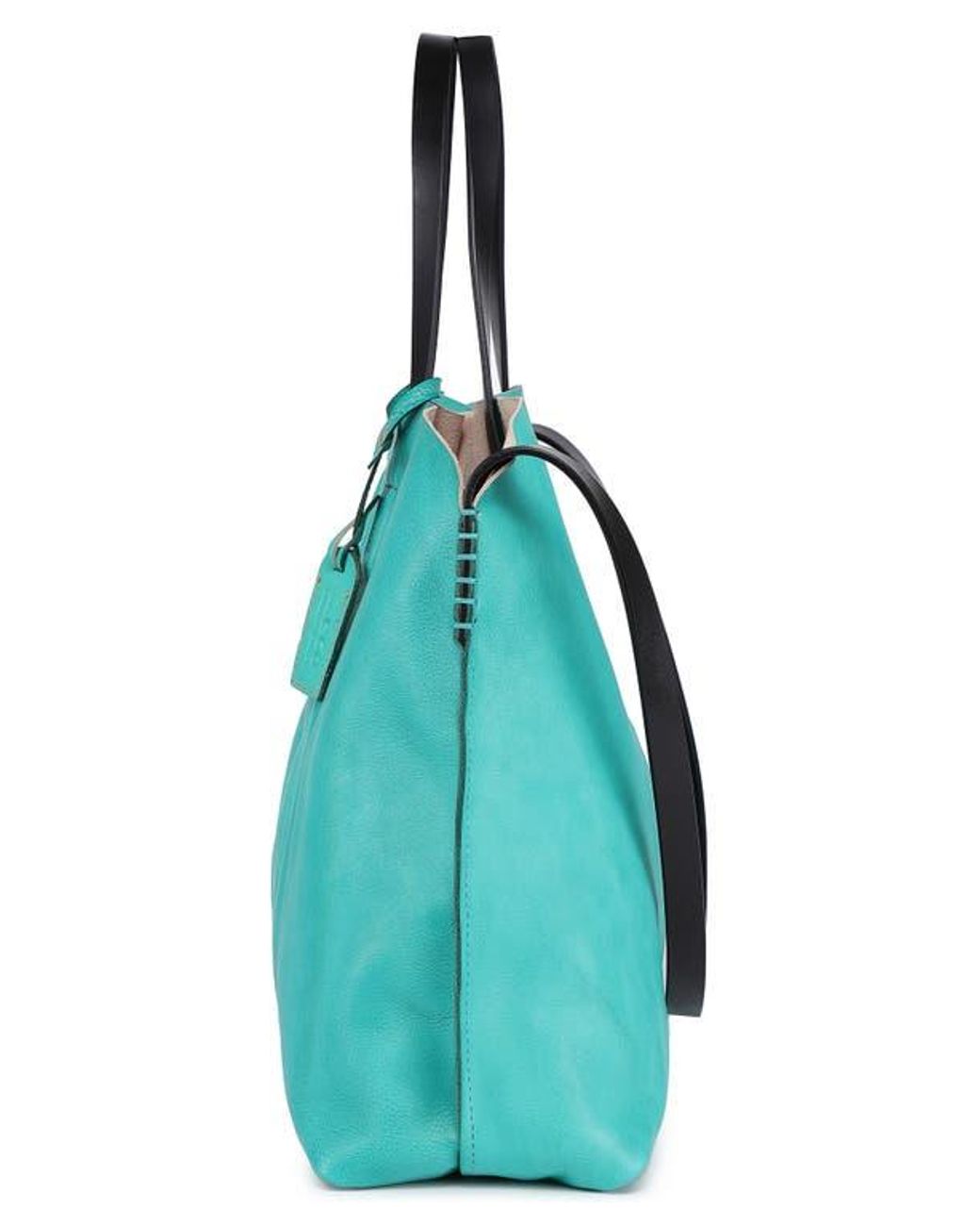 Old Trend Hand-Painted Leather Forest Island Tote in Blue | Lyst