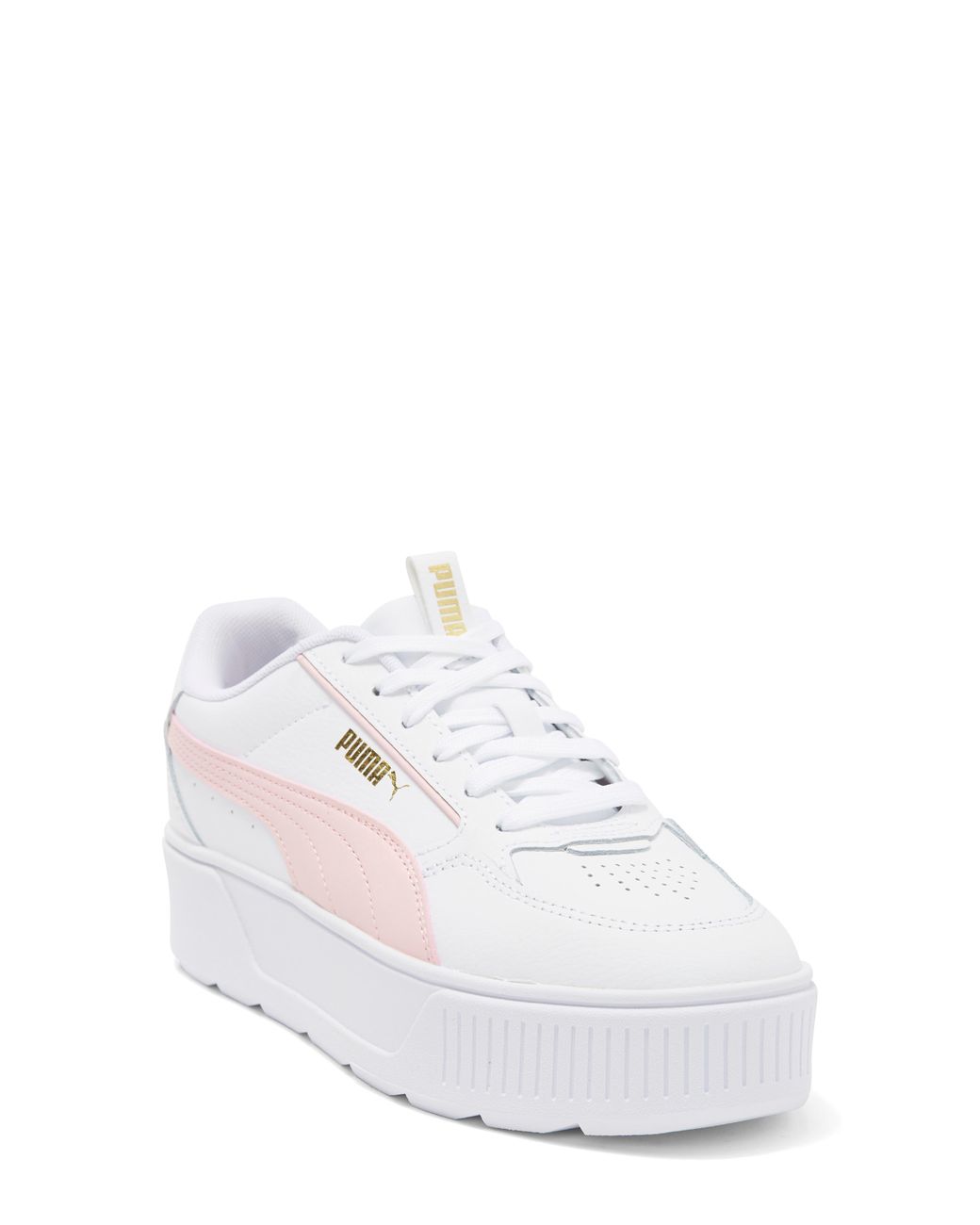 Puma Karmen Rebelle Platform Sneaker In White Almond Blossom At