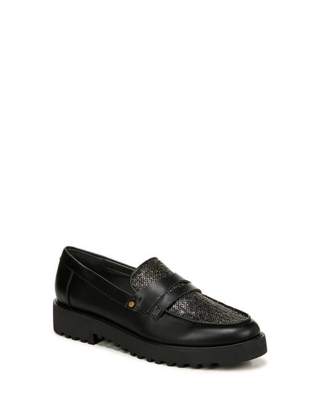 Franco Sarto Cassandra Penny Loafer in Black | Lyst
