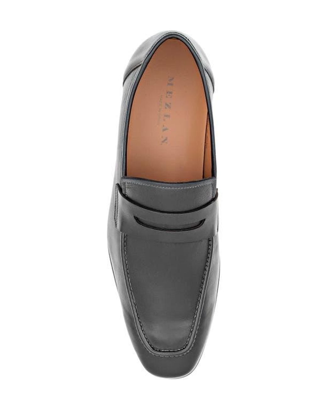 Mezlan Patina Penny Loafer in Gray for Men | Lyst
