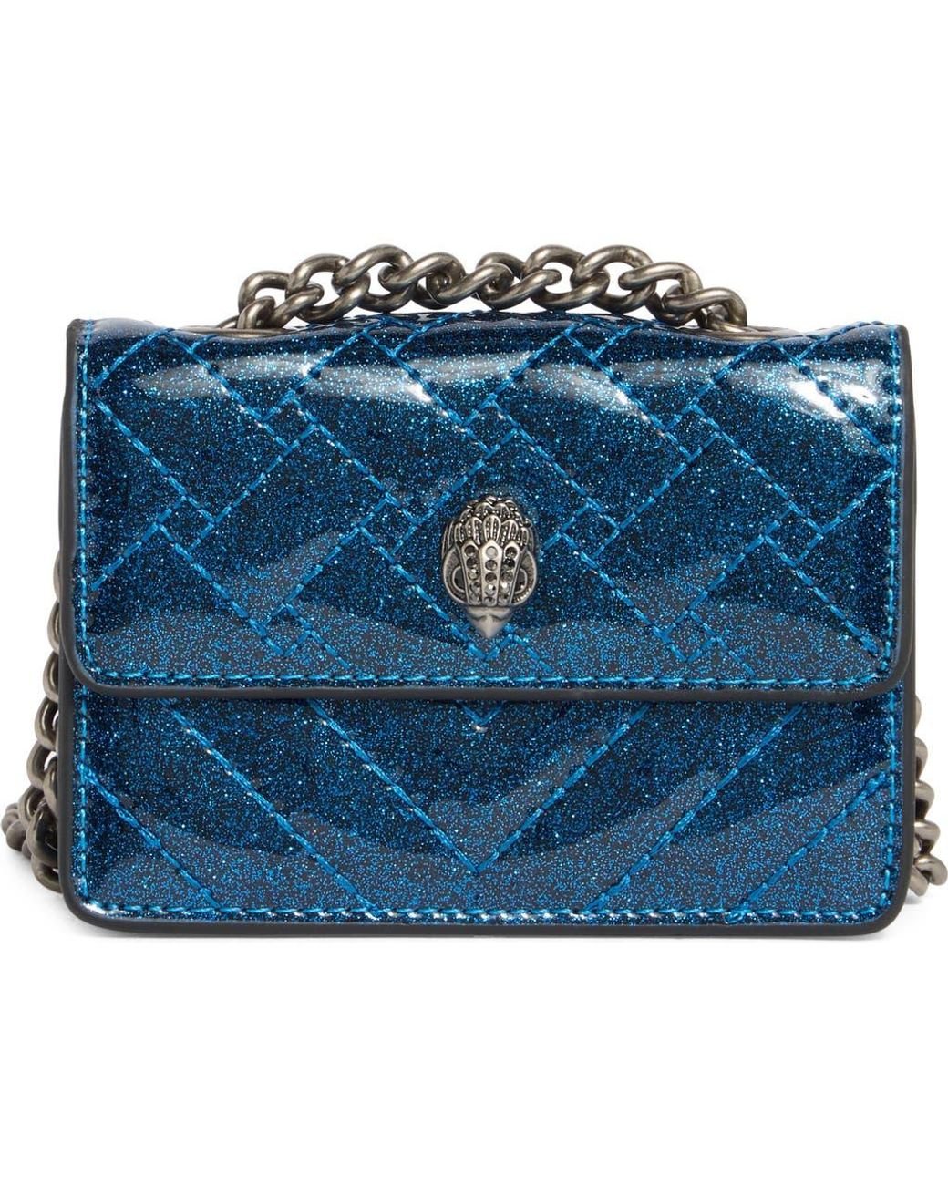 Kurt Geiger Micro Kensington Convertible Crossbody Bag in Blue | Lyst