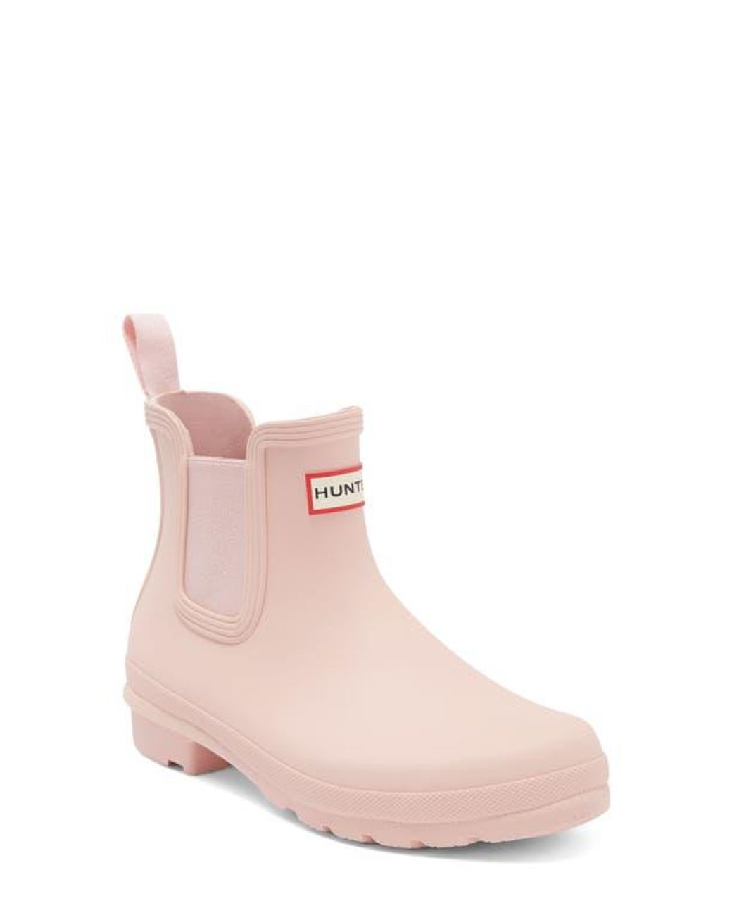 HUNTER Original Waterproof Chelsea Rain Boot in Pink | Lyst